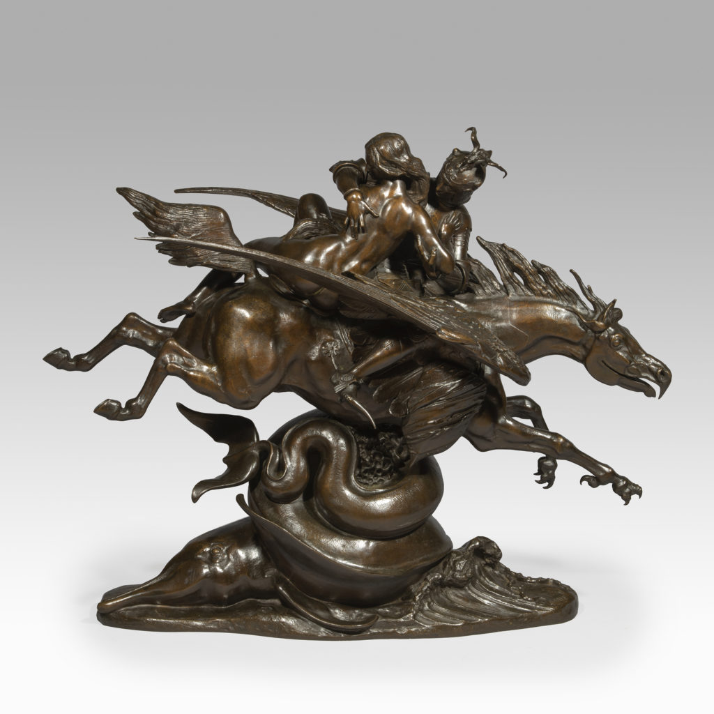 Antoine-Louis BARYE (1795-1875) Angélique et Roger montés sur l ...